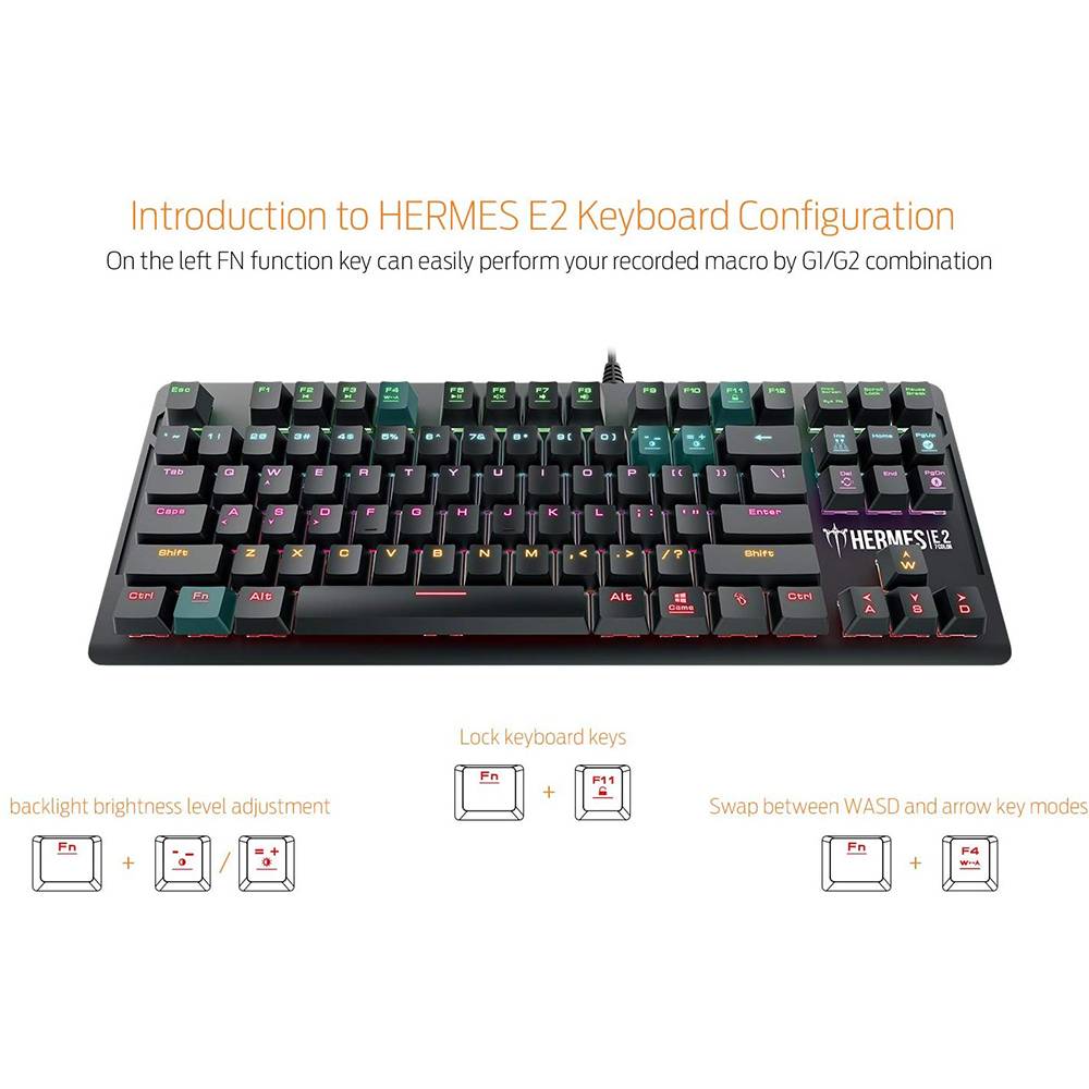 Gamdias Hermes E2 Mechanical Keyboard