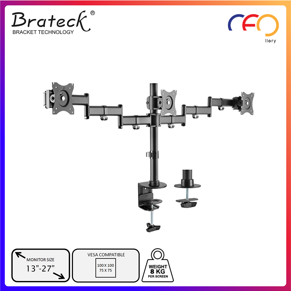 Brateck Triple Monitor Stand LDT07-C036